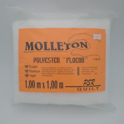 Molleton polyester - Flocon 1.00 x 1.00m — Maison du Haut Mercier